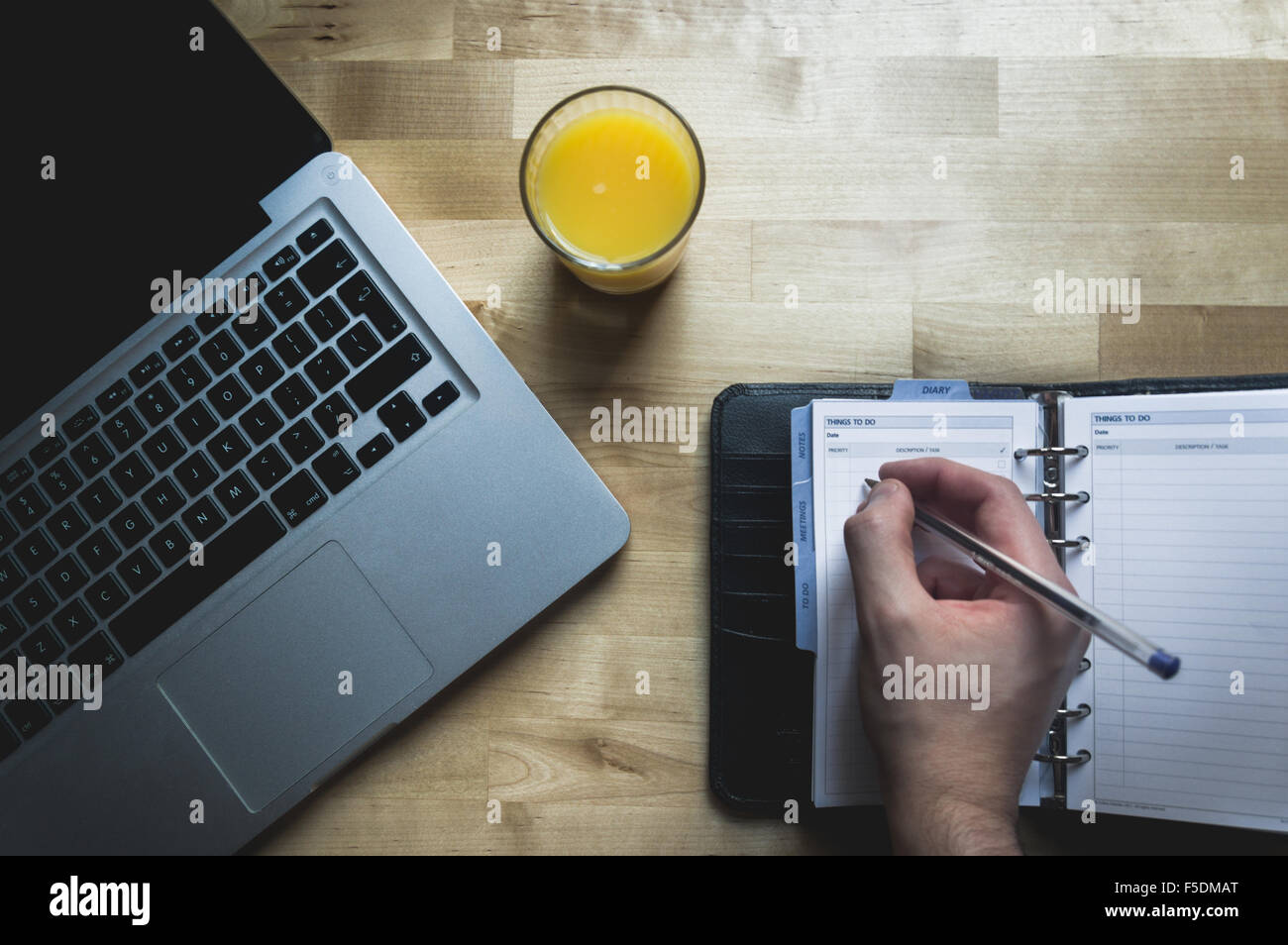 Office desk in sunlight Stock Photo - Alamy