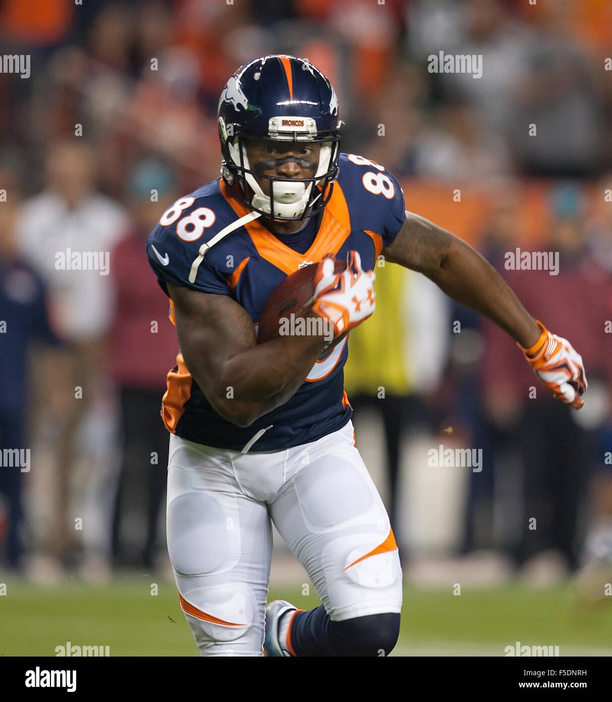 Denver, Colorado, USA. 1st Nov, 2015. Broncos WR DEMARYIUS THOMAS looks ...