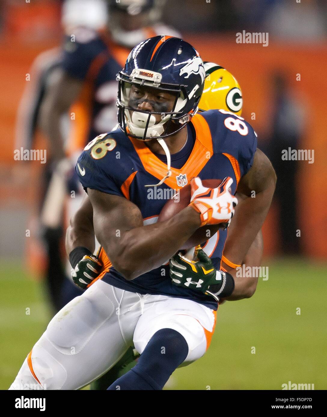 Denver, Colorado, USA. 1st Nov, 2015. Broncos WR DEMARYIUS THOMAS runs ...