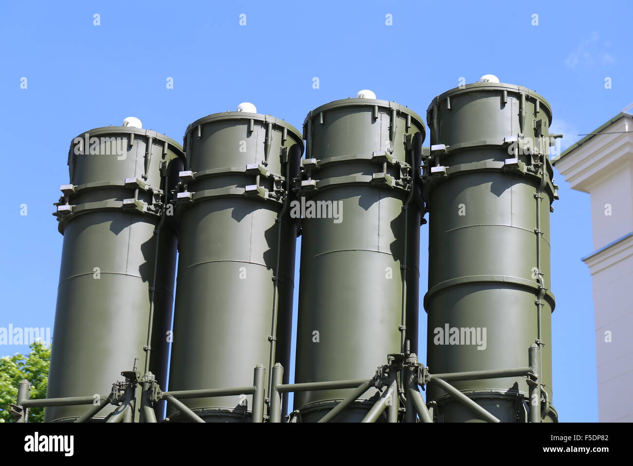 Rocket launcher military tracked knocks aerial targets Stock Photo - Alamy