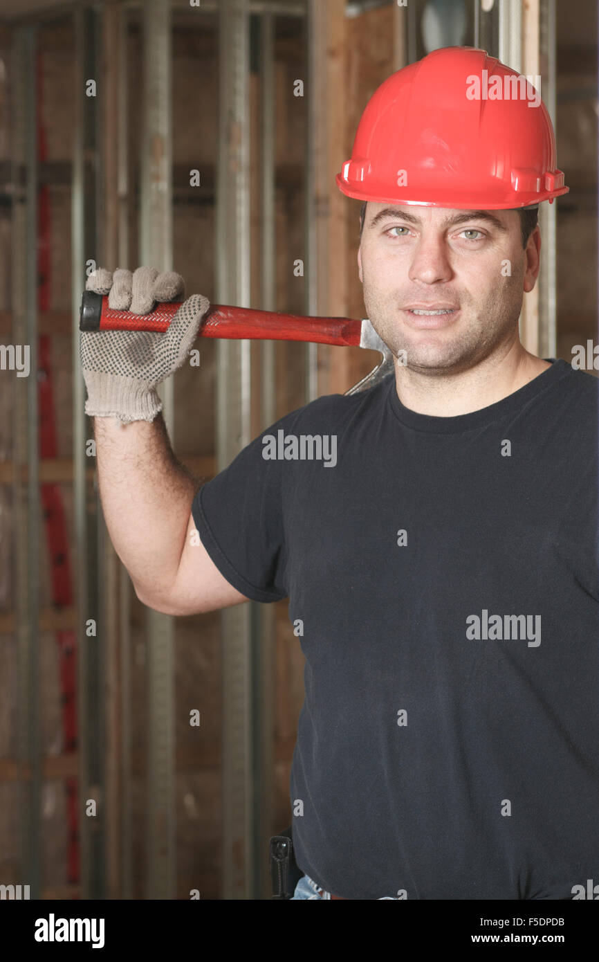 A construction men working Stock Photo - Alamy