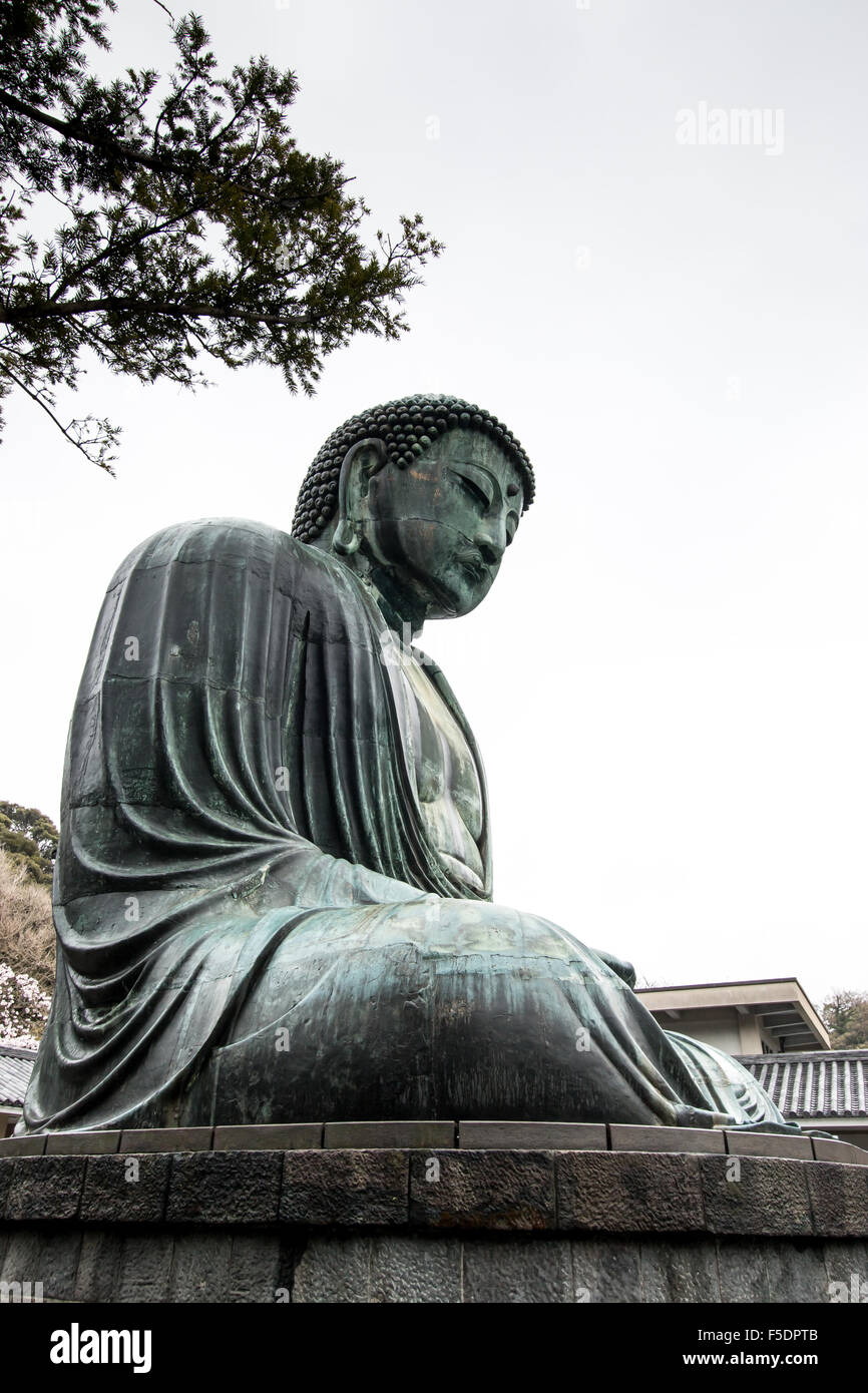 The Great Daibutsu, Buddha of Kamakura , a bronze statue of Amida ...