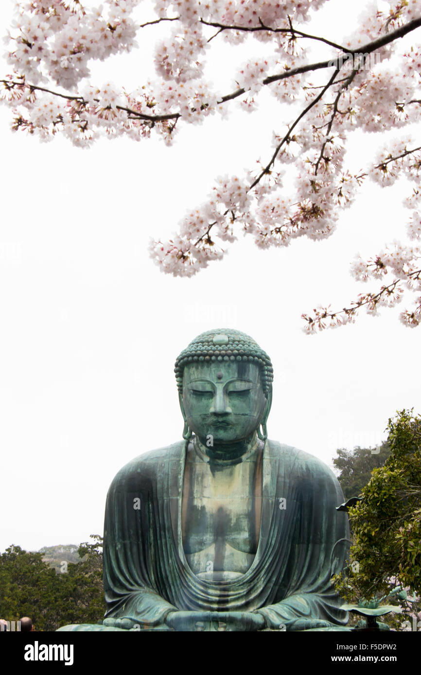The Great Daibutsu, Buddha of Kamakura , a bronze statue of Amida ...