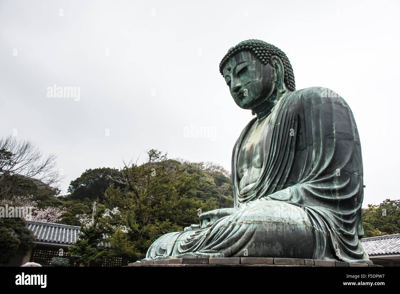 The Great Daibutsu, Buddha of Kamakura , a bronze statue of Amida ...