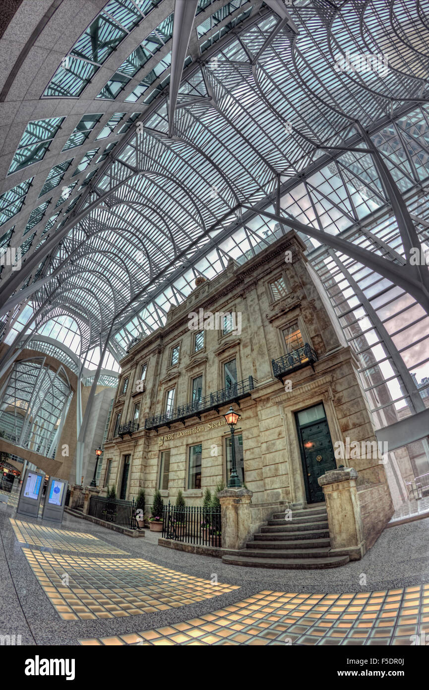 Restored Relic at Brookfield Place in Downtown Toronto Stock Photo - Alamy
