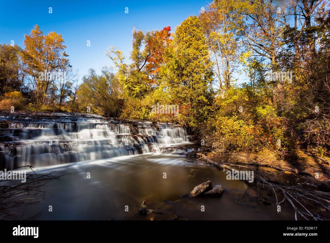 Darnley Cascade in fall colours, Hamilton Stock Photo - Alamy