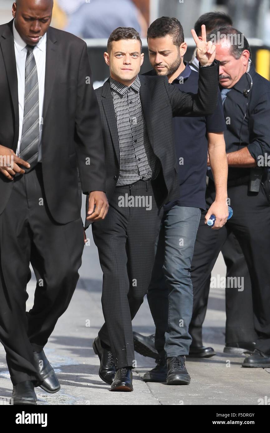 Rami Malek seen arriving at ABC studios for Jimmy Kimmel Live ...