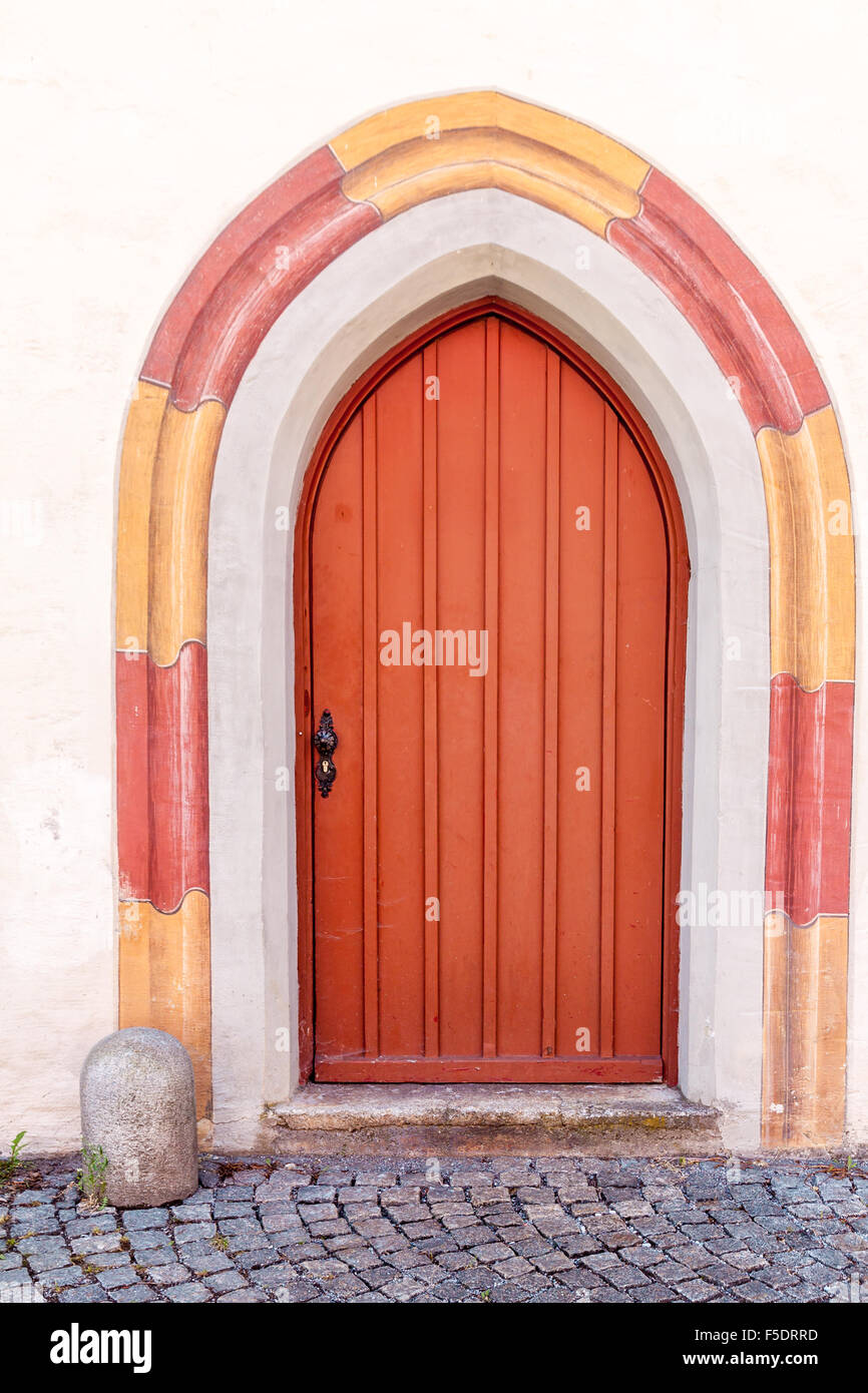 Red Door in Hohes schloss, castle in the middle of Fussen, Bavarian ...