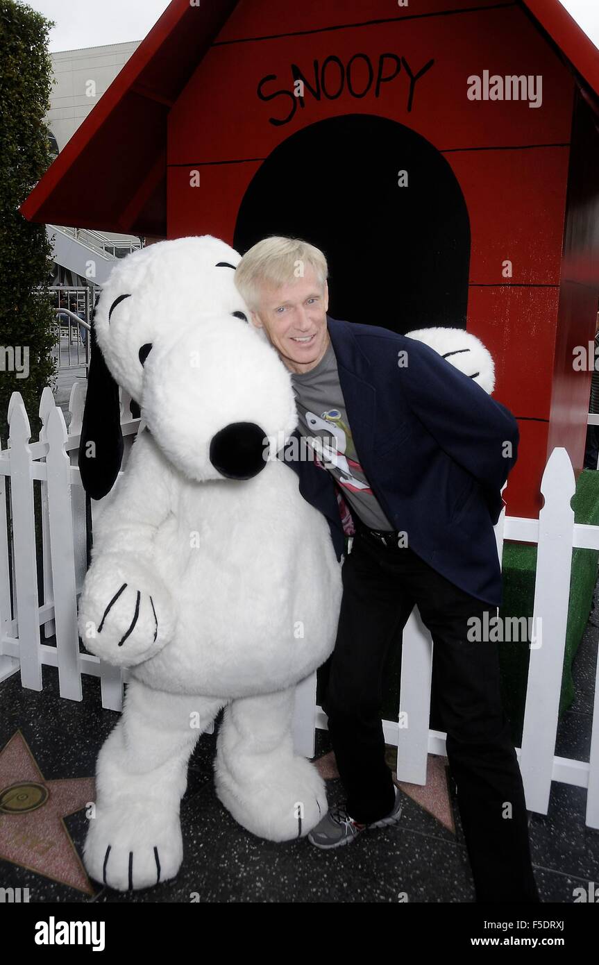 Los Angeles, CA, USA. 2nd Nov, 2015. Snoopy, Craig Schultz at the ...