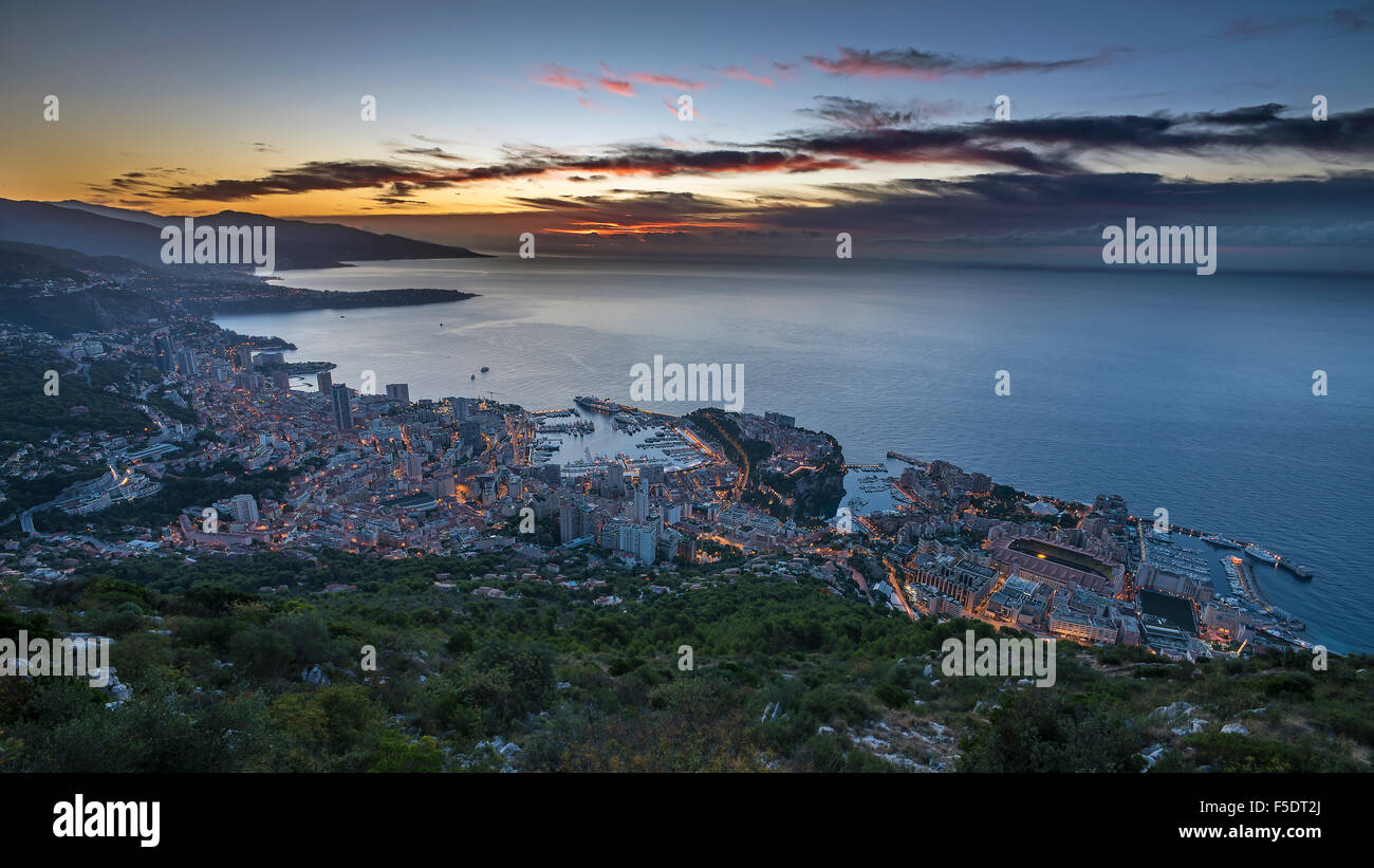 Monaco sunset sky hi-res stock photography and images - Alamy