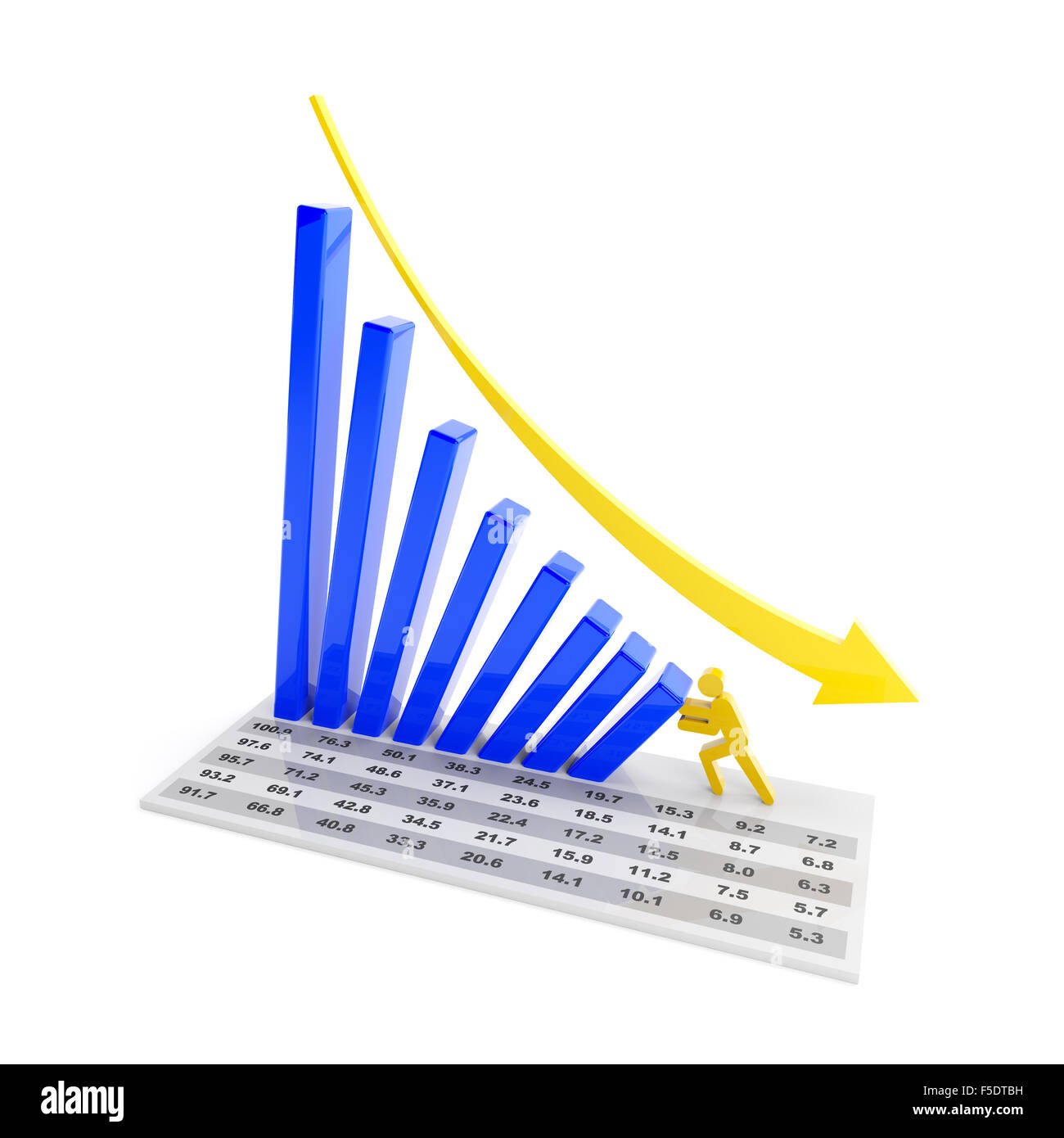 Stop the falling trend Stock Photo - Alamy