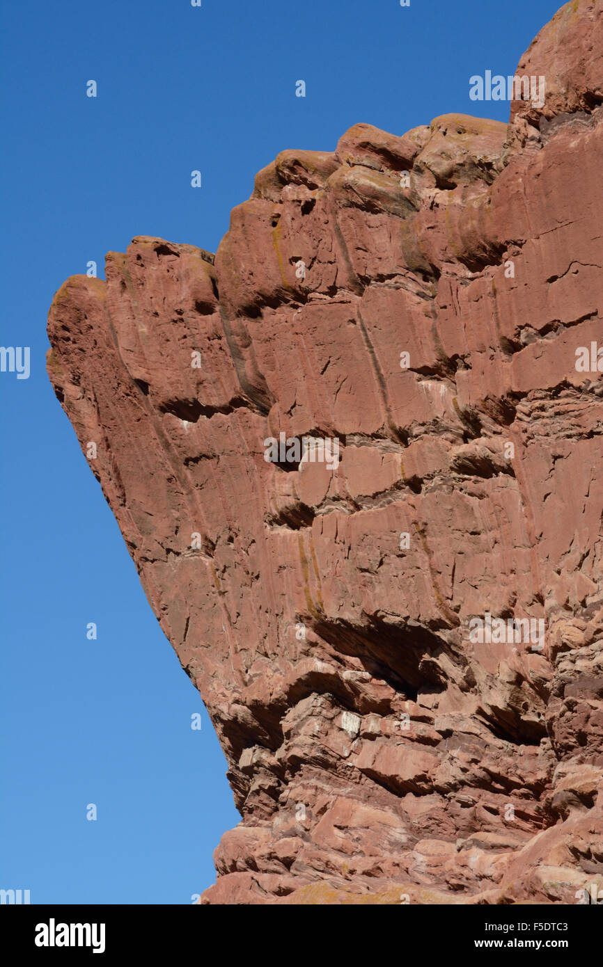 Erosion of Sandstone Red Rocks geological formation in Colorado Stock ...