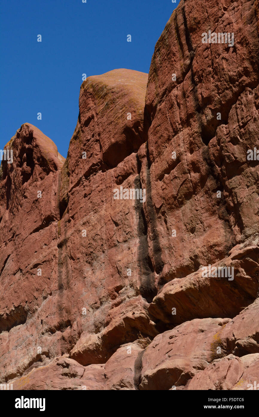 Erosion of Red Rocks geological formation in Colorado Stock Photo - Alamy