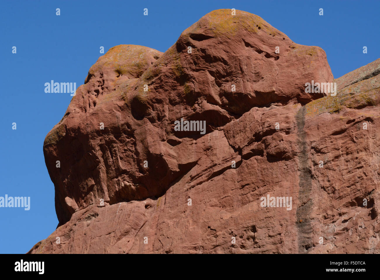 Erosion of Sandstone Red Rocks geological formation in Colorado Stock ...