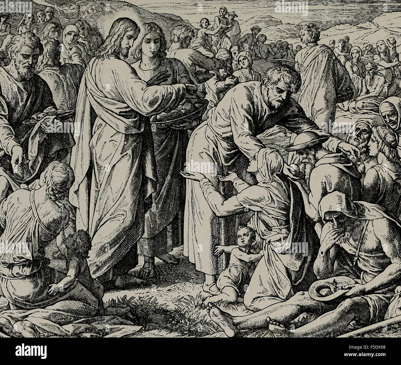 The miracle of loaves and fishes hi-res stock photography and images ...