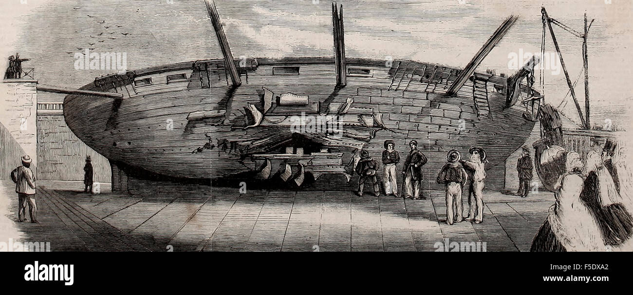 Effects of the torpedo explosion of the Terpischore, at Chatham ...
