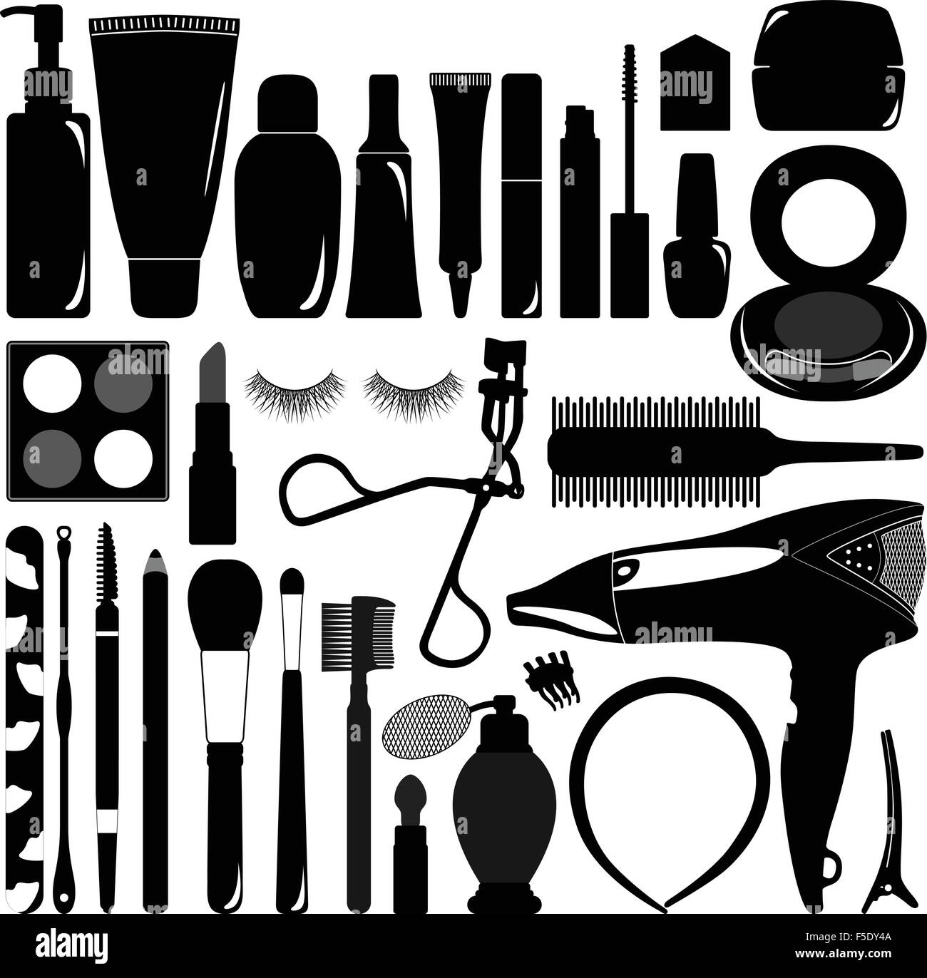 Doing Makeup Silhouette