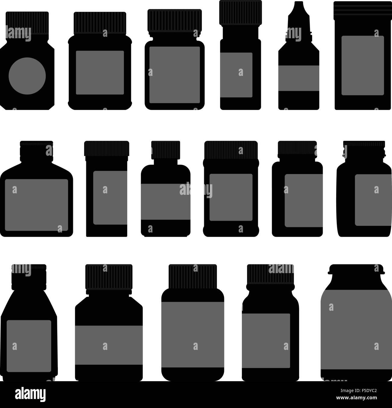 Pharmacy pill bottles Black and White Stock Photos & Images - Alamy