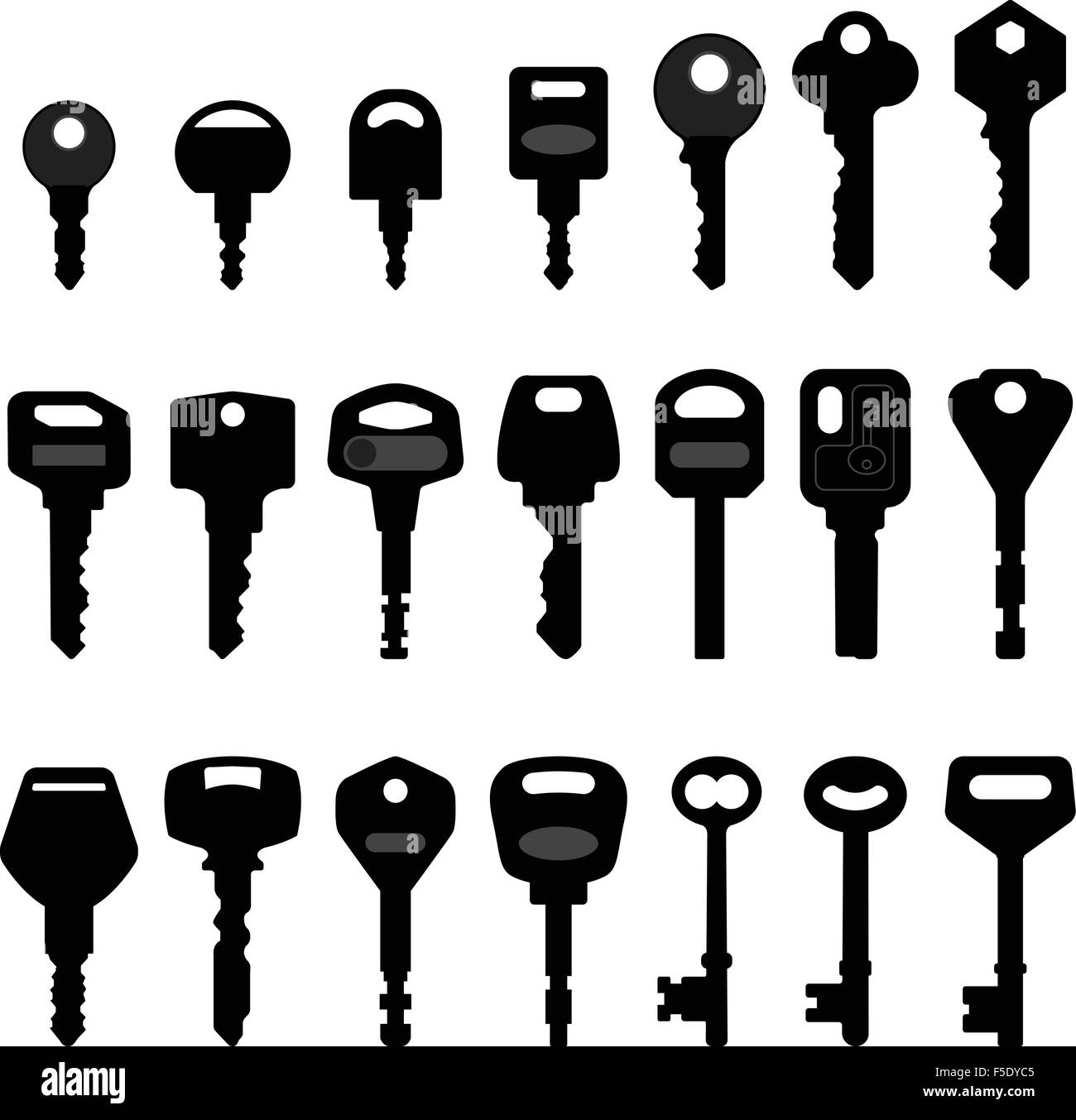 Old lock in black Cut Out Stock Images & Pictures - Alamy