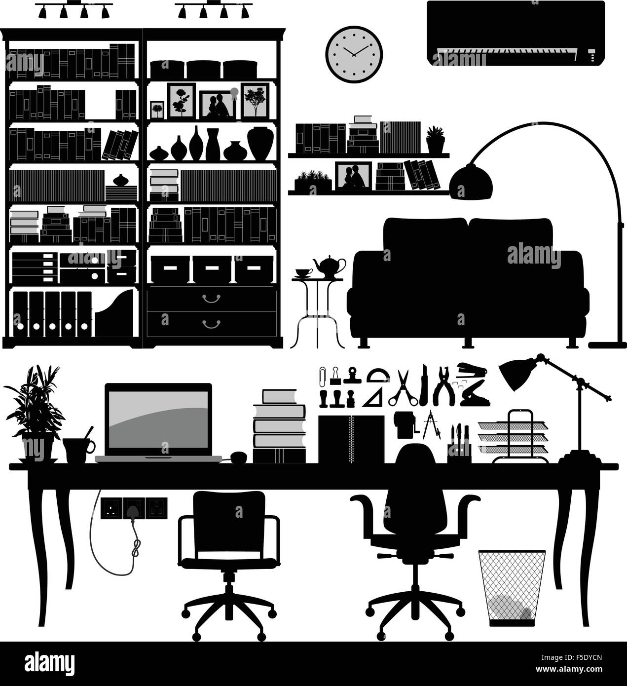 Document computer on wood Stock Vector Images - Alamy