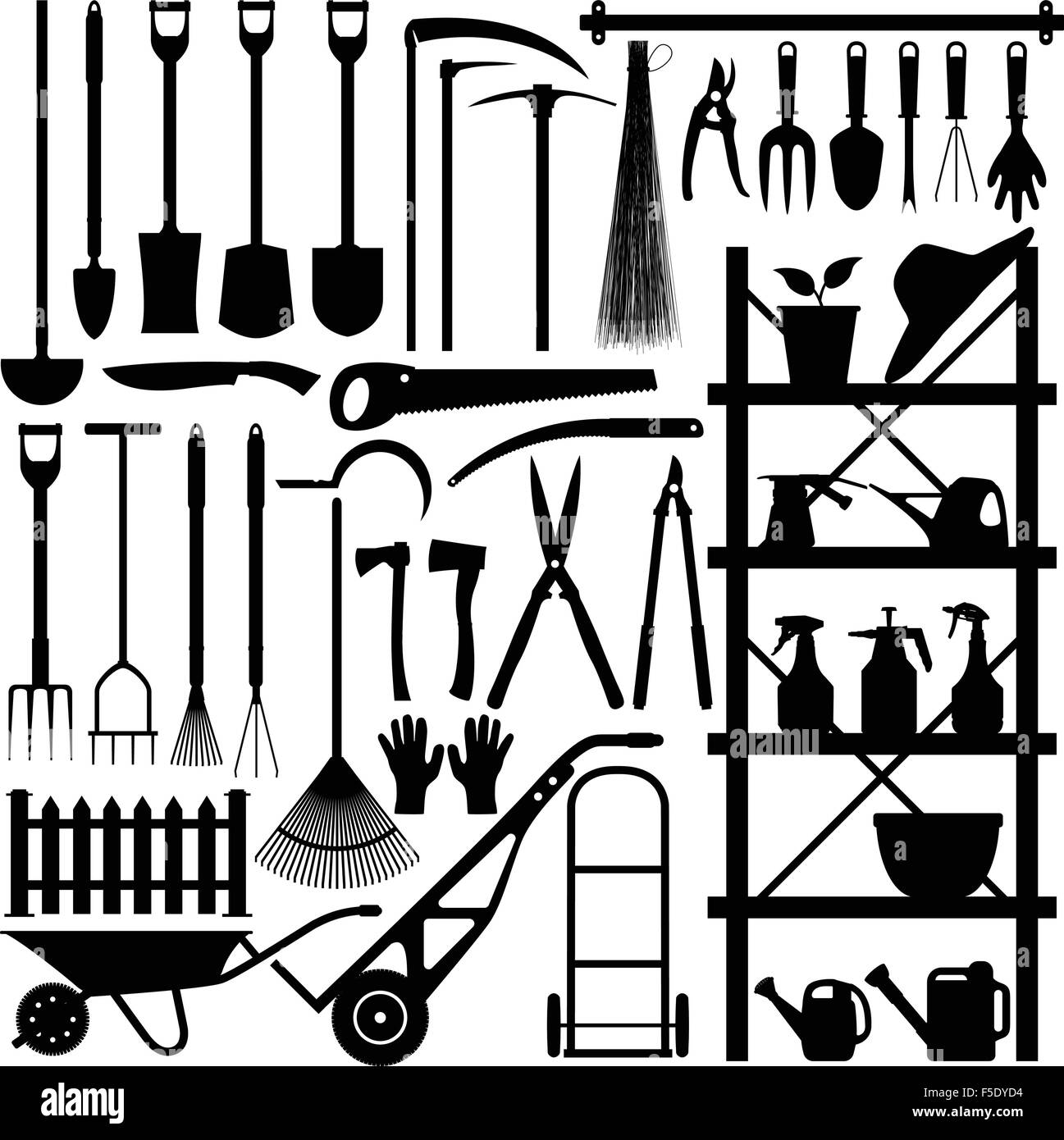 Weeder vector vectors hi-res stock photography and images - Alamy