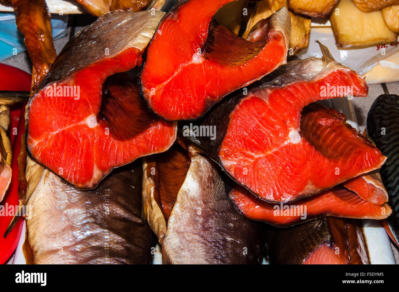 Delicacy Marine fish is sold at the Bazaar Stock Photo - Alamy