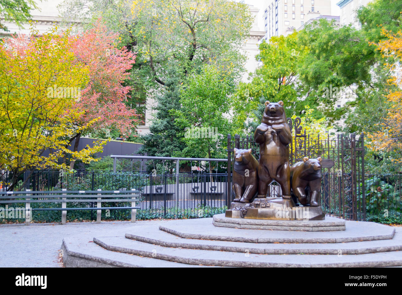Group of Bears statue situated in the Pat Hoffman Friedman Playground ...