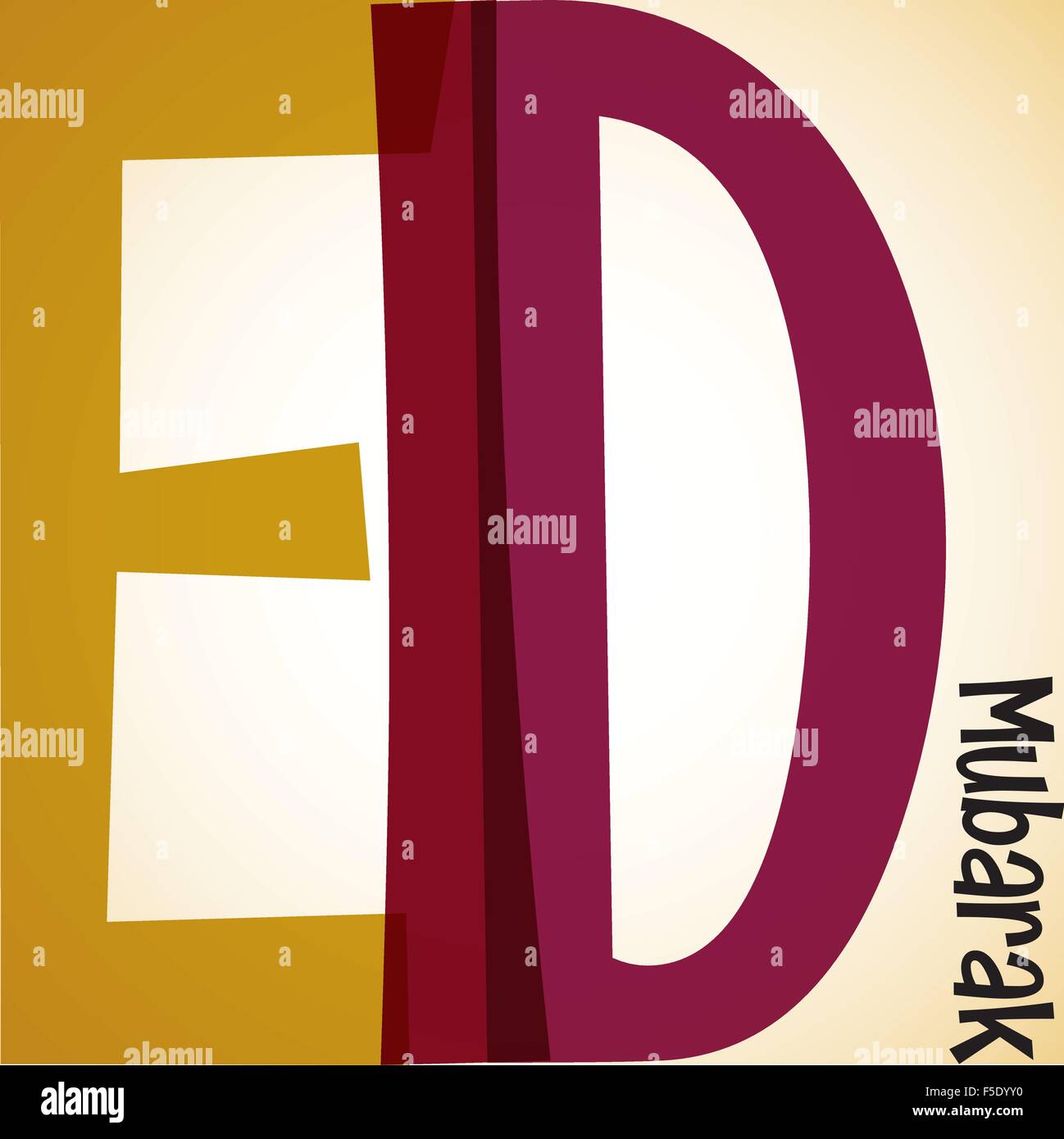 Typographic Eid card in vector format Stock Vector Image & Art - Alamy