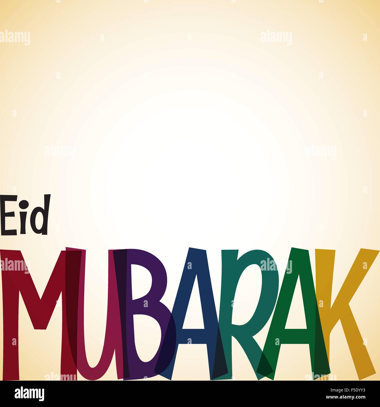 Typographic Eid card in vector format Stock Vector Image & Art - Alamy