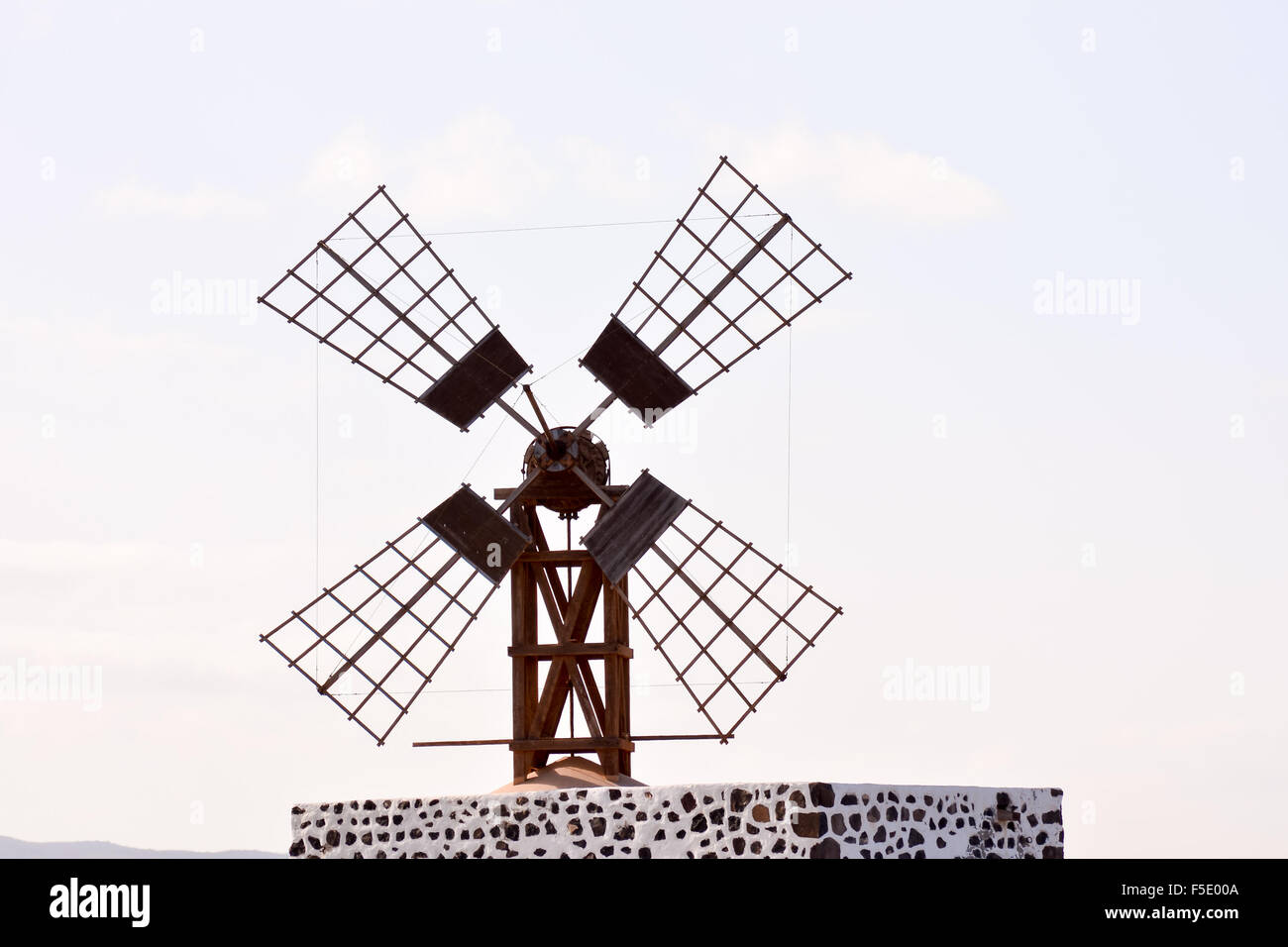 Classic Vintage Windmill Building Stock Photo - Alamy