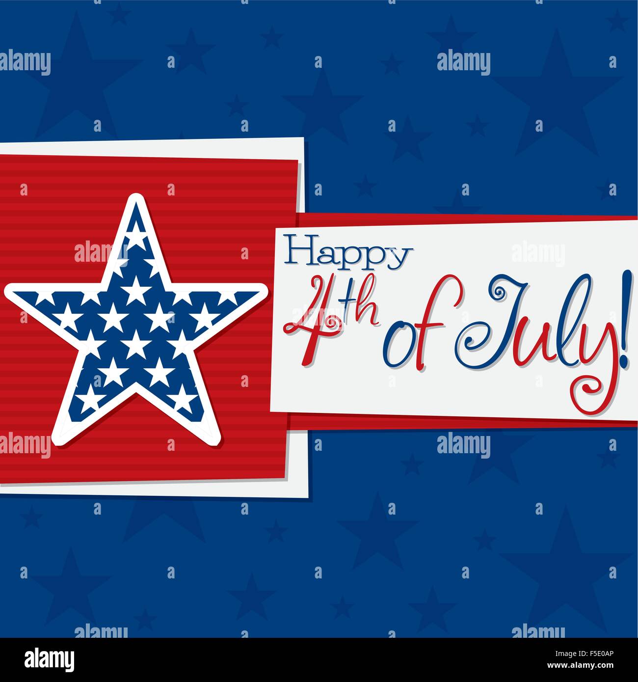 Square 4th of July Card in vector format Stock Vector Image & Art - Alamy