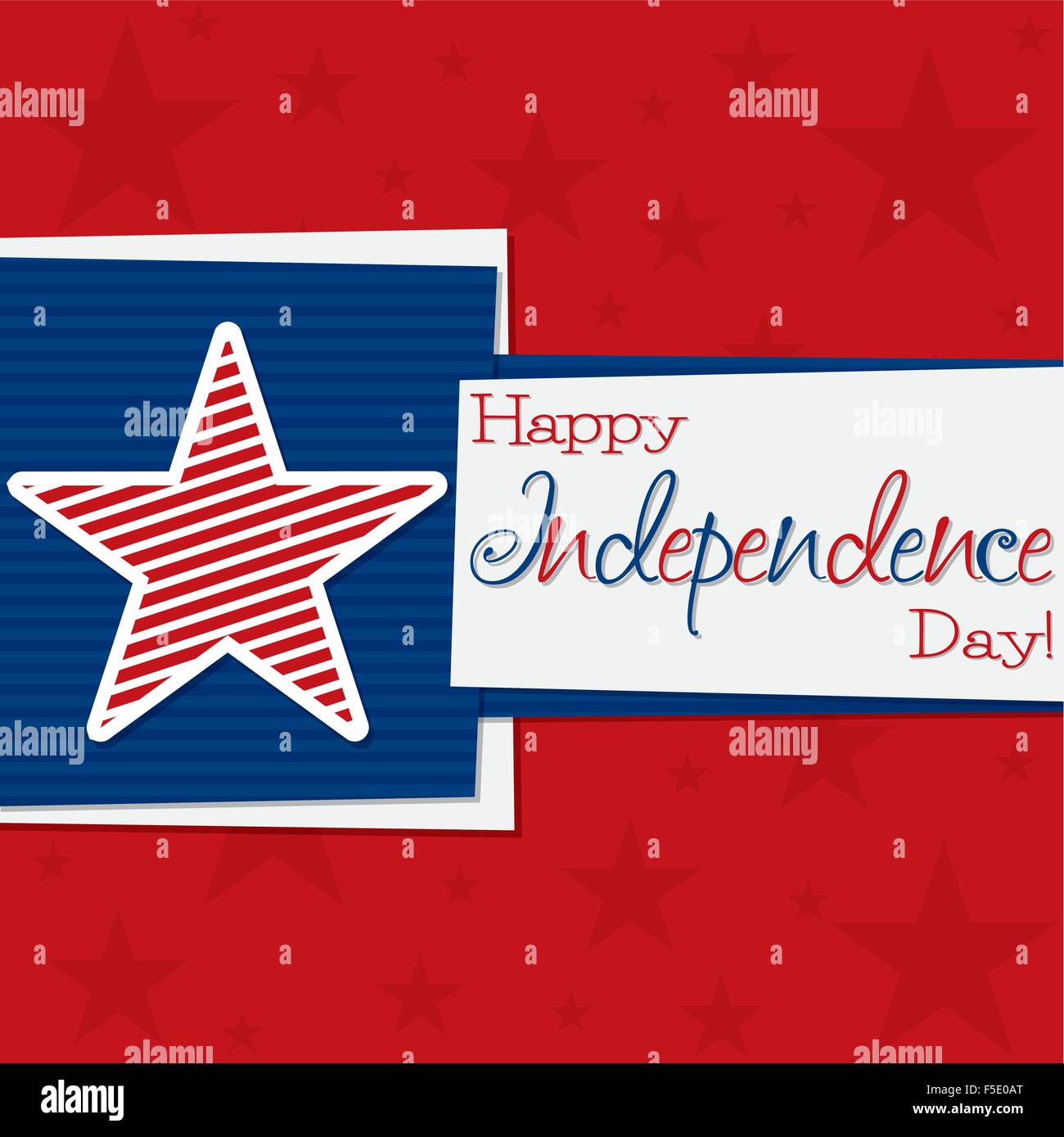 Square 4th july card Stock Vector Images - Alamy