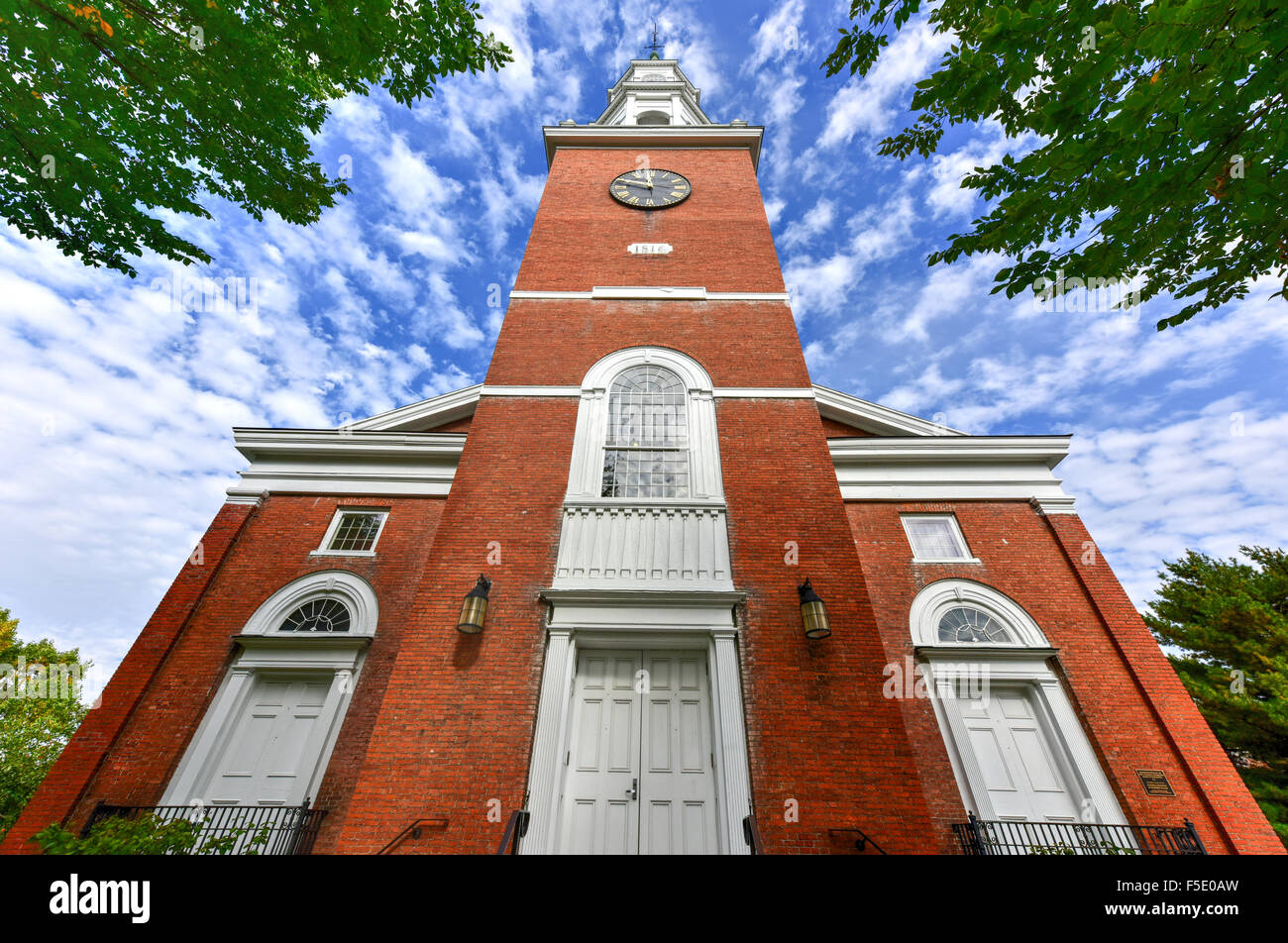 Puritan church new england hi-res stock photography and images - Alamy
