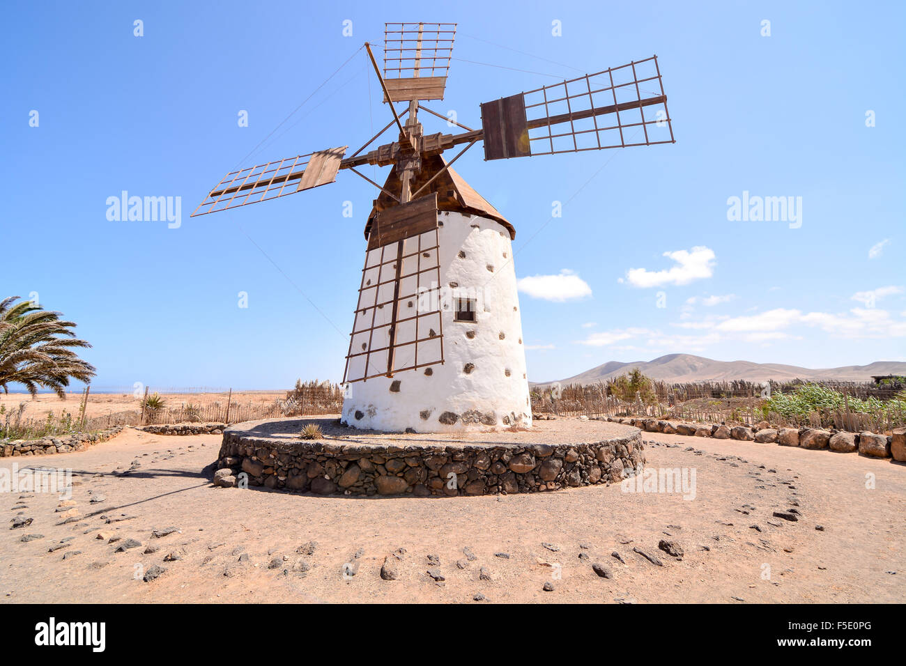 Classic Vintage Windmill Building Stock Photo - Alamy
