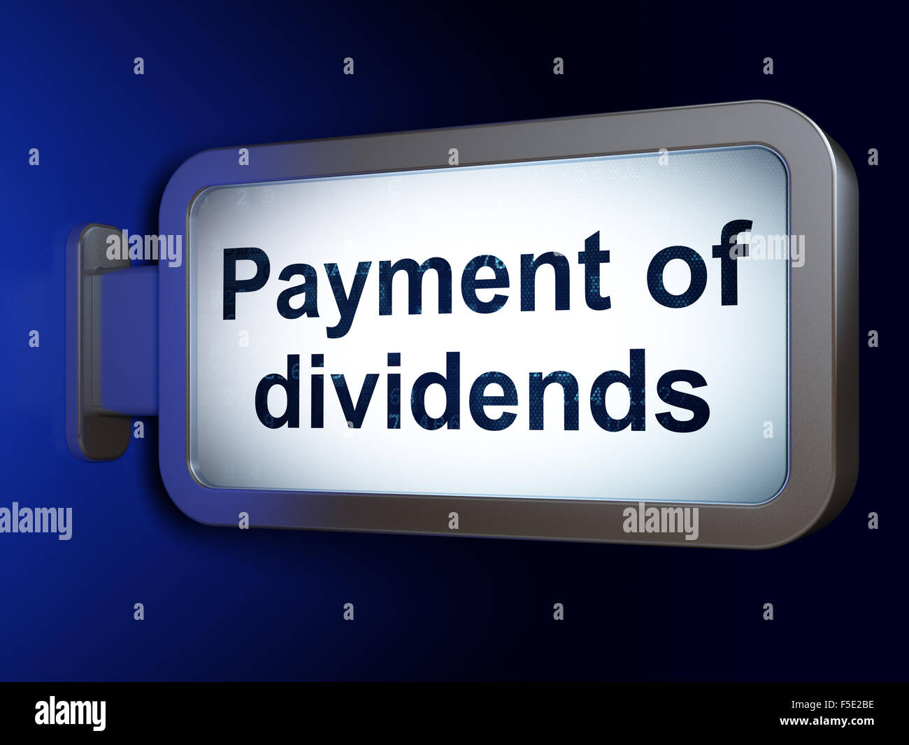 Money concept: Payment Of Dividends on billboard background Stock Photo ...