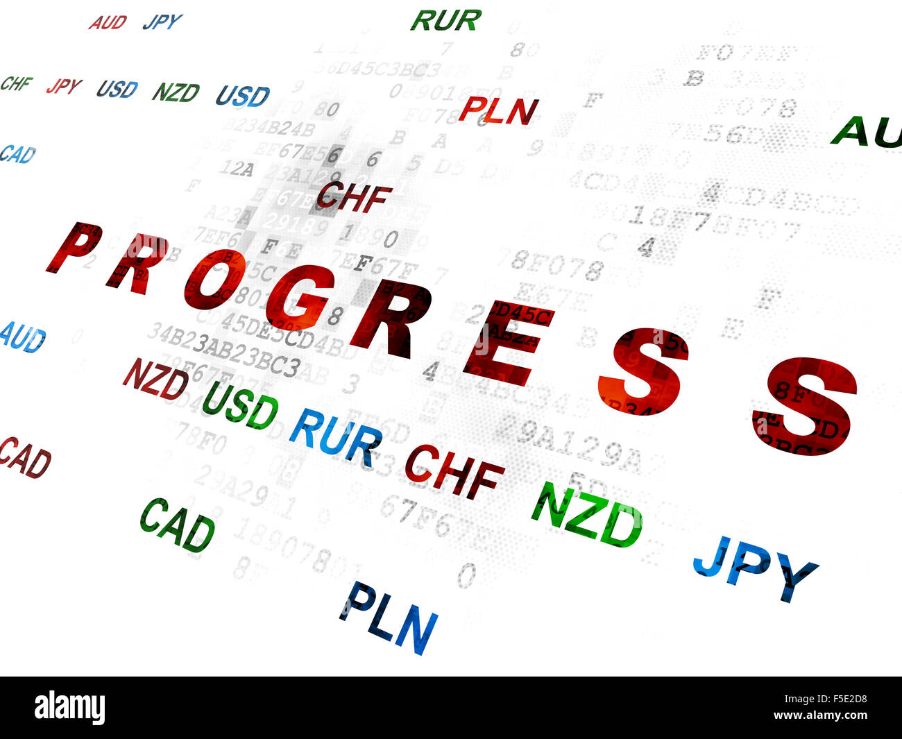 Finance concept: Progress on Digital background Stock Photo - Alamy