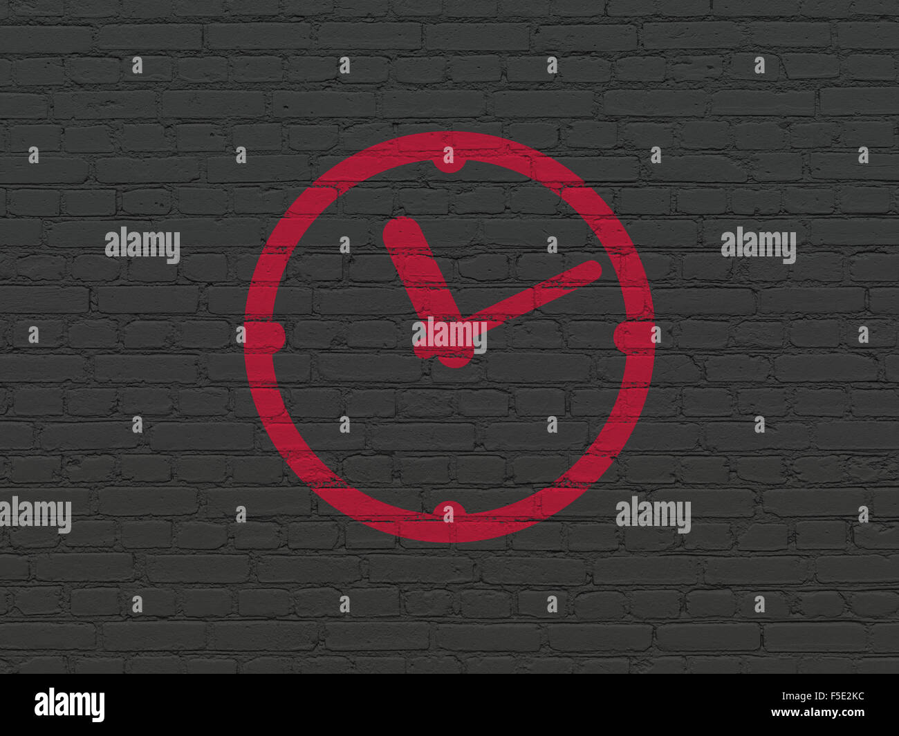 Timeline concept: Clock on wall background Stock Photo - Alamy