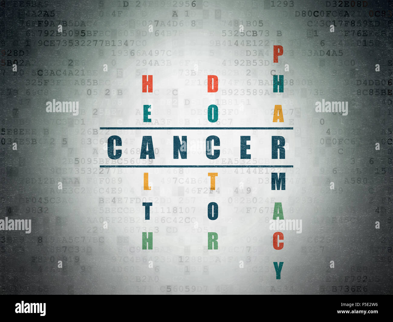 Healthcare concept: Cancer in Crossword Puzzle Stock Photo - Alamy