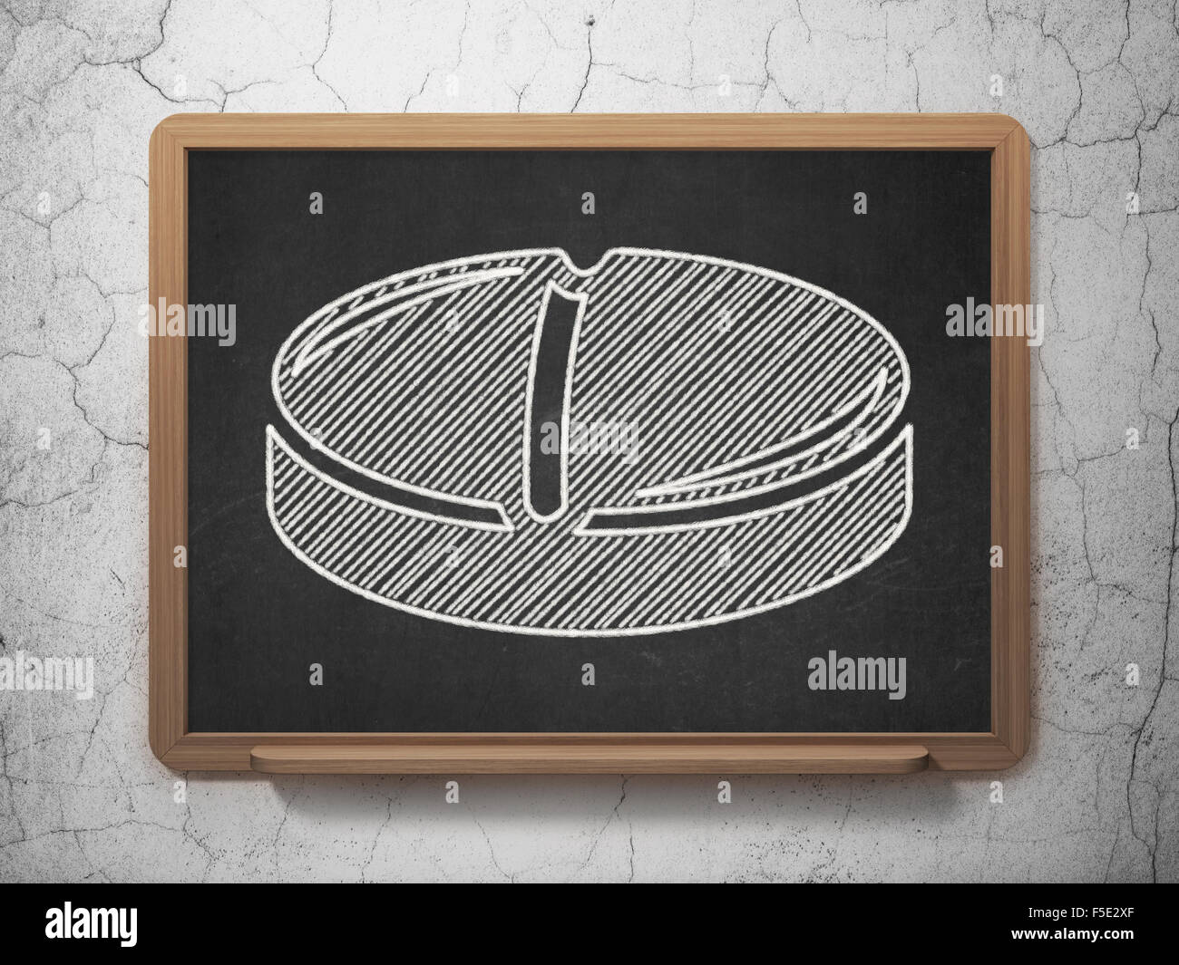 Medicine concept: Pill on chalkboard background Stock Photo - Alamy