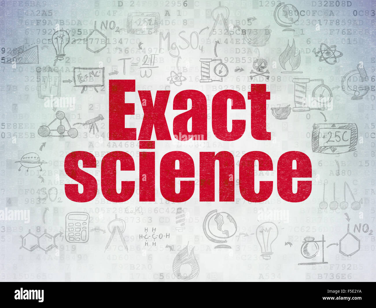Science concept: Exact Science on Digital Paper background Stock Photo ...