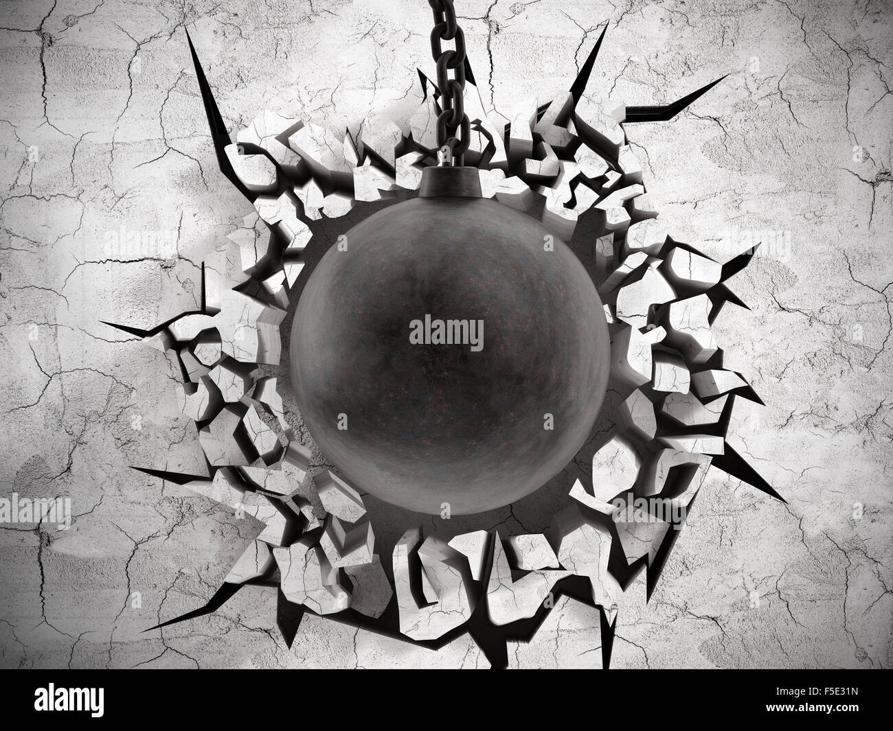 Wrecking ball wall hi-res stock photography and images - Alamy