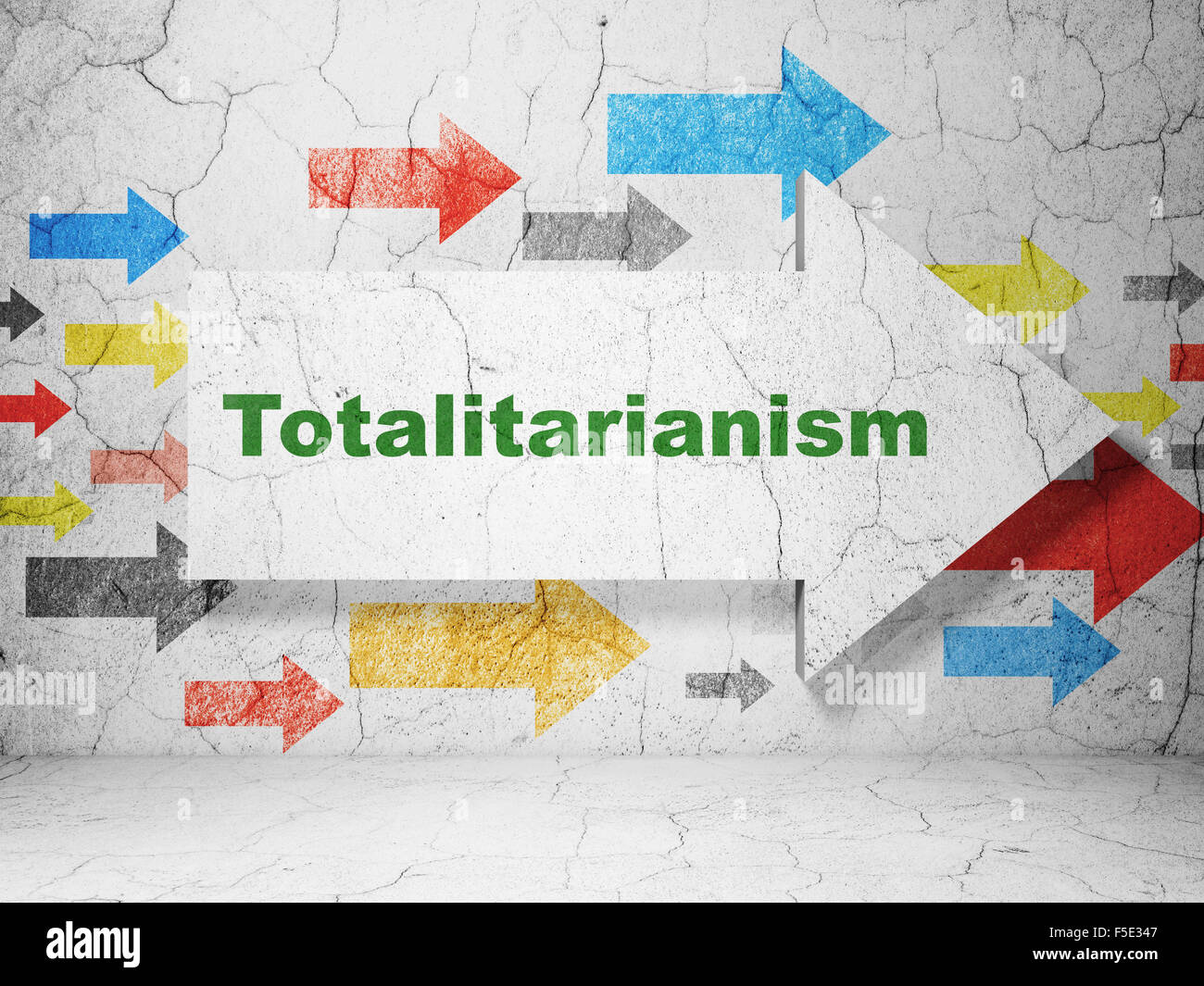 Political concept: arrow with Totalitarianism on grunge wall background ...