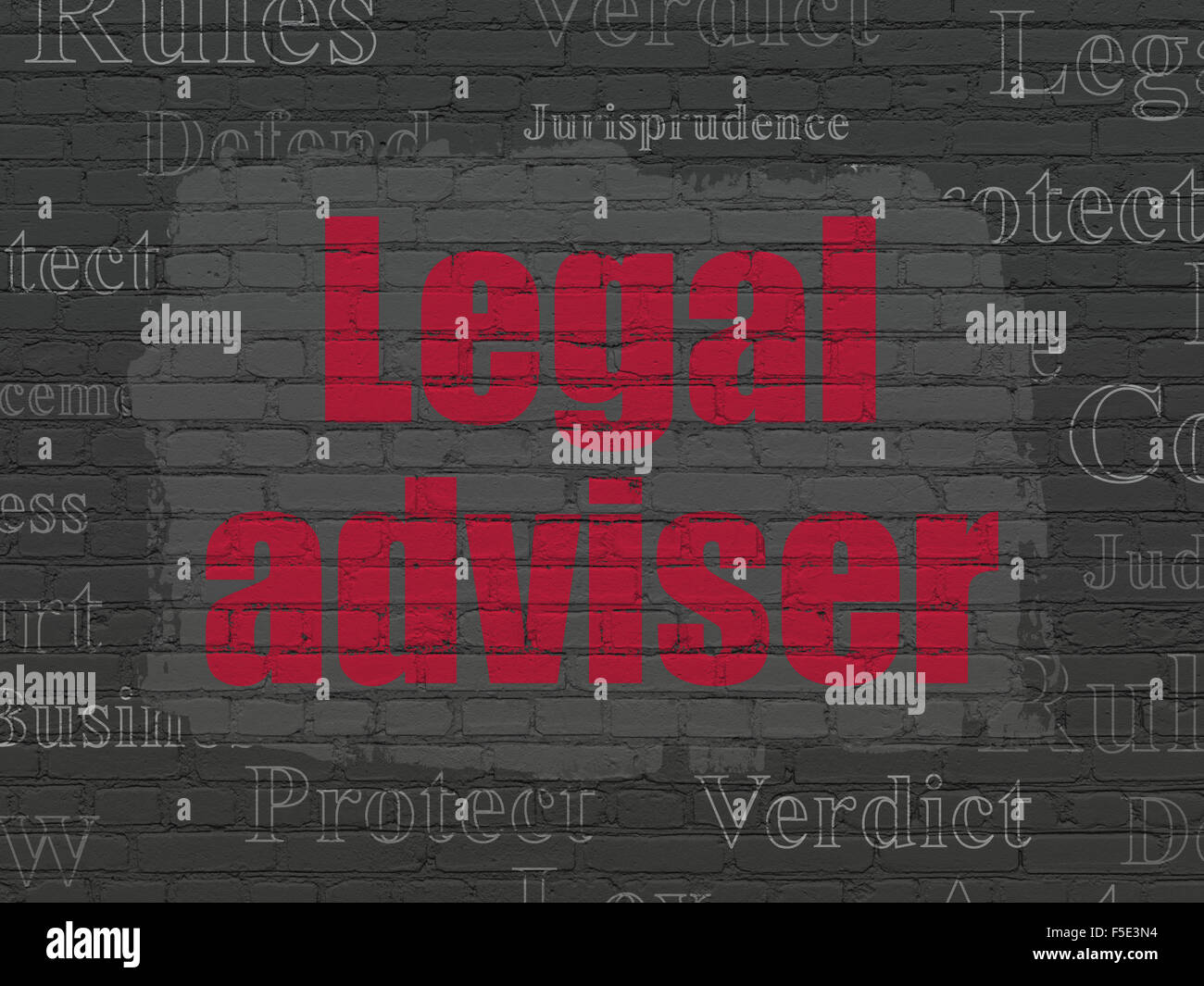 Law concept: Legal Adviser on wall background Stock Photo - Alamy