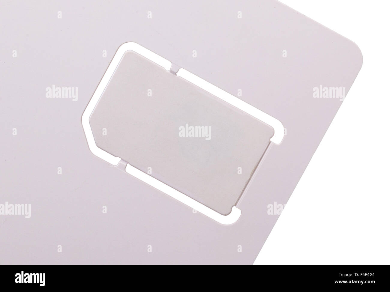 Blank sim card, isolated on a white background Stock Photo - Alamy