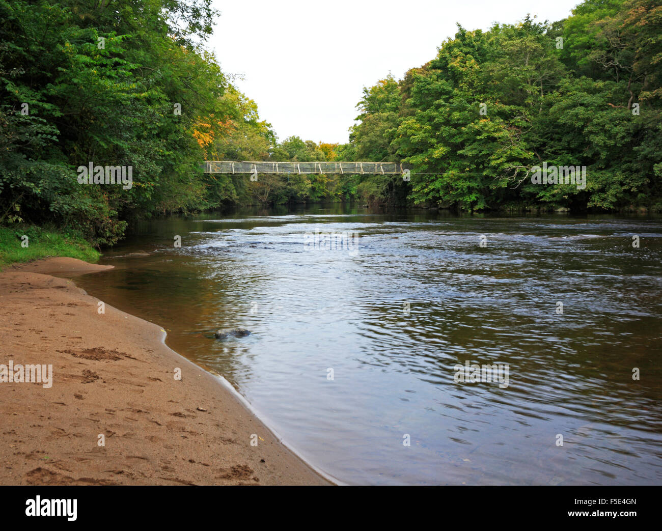 A view of the Shakkin Brig and River North Esk at Edzell, Angus ...