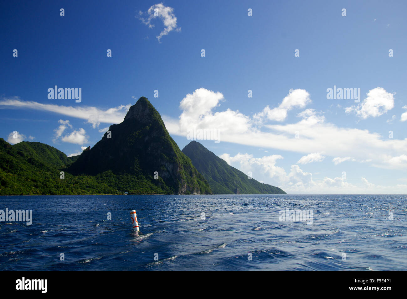 The Pitons, Saint Lucia Stock Photo - Alamy