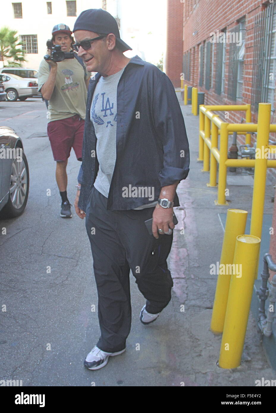 Charlie Sheen out in Beverly Hills Featuring: Charlie Sheen Where: Los ...