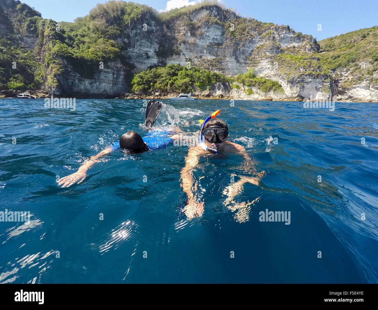 Indonesia snorkel diving underwater beach vacation holiday clear water ...