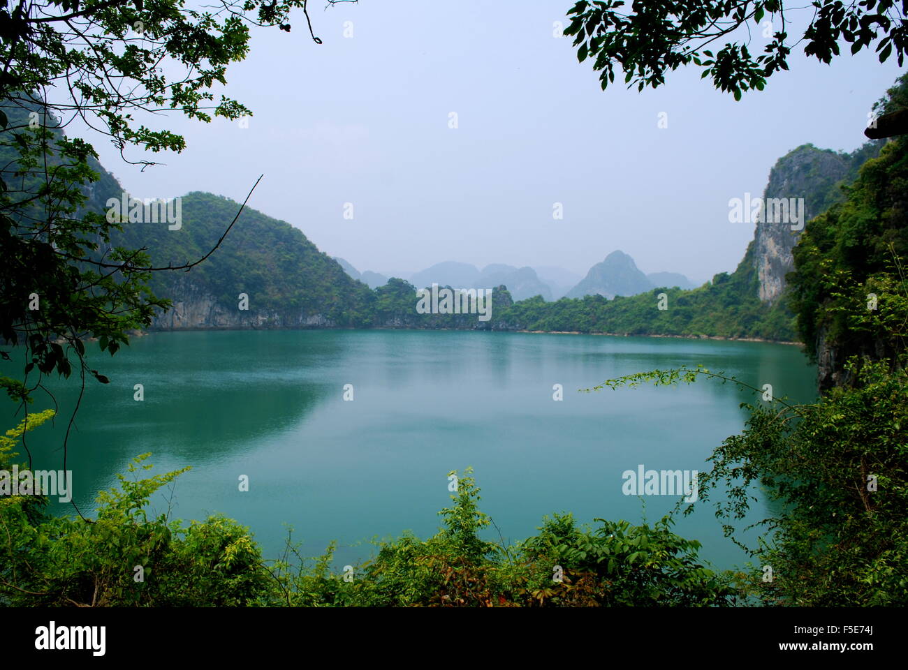Hidden inlet at Halong Bay Stock Photo - Alamy