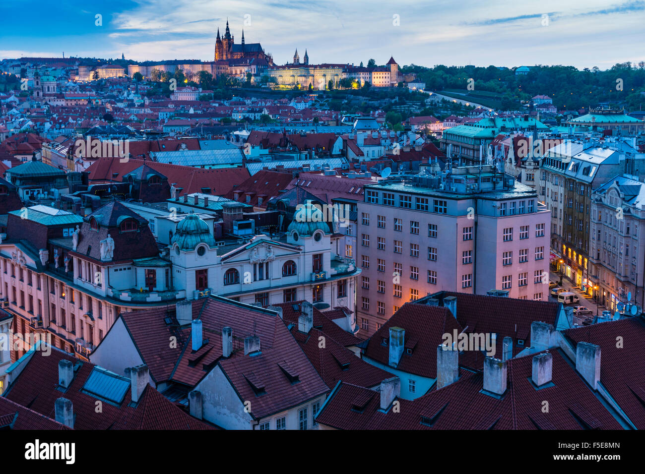 Old town rooftops hi-res stock photography and images - Alamy
